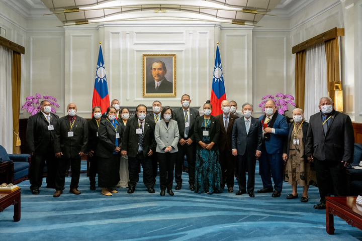 President Tsai meets Tuvaluan delegation led by Parliamentary Speaker ...