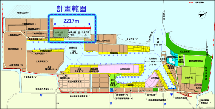 Seawall Construction and Land Reclamation Projects at Port of Taichung ...