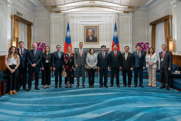 President Tsai meets President-elect Santiago Peña Palacios of the ...