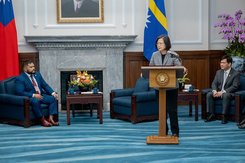 President Tsai and President Russ Joseph Kun of Nauru hold bilateral ...