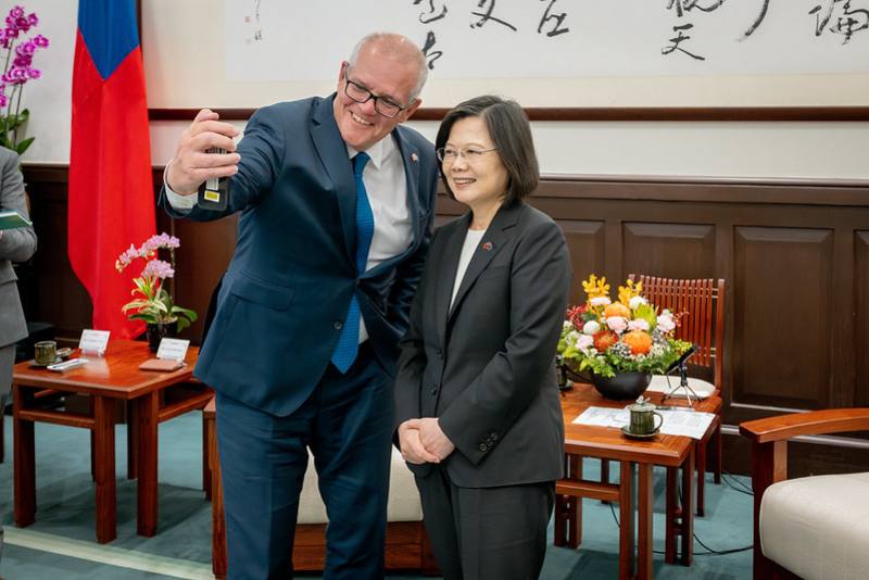 President Tsai meets former Prime Minister Scott Morrison of Australia ...