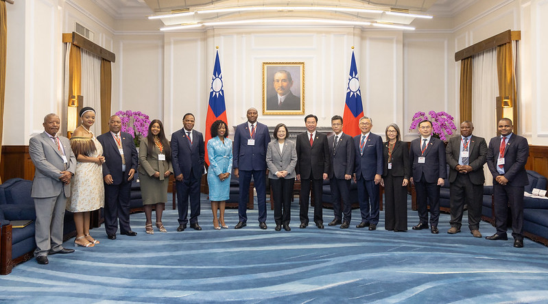 President Tsai meets Eswatini delegation led by Prime Minister Russell ...