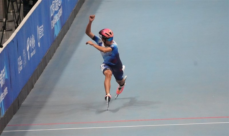 Taiwan speed skater Kuo Li-yang wins silver at Chengdu World Games ...