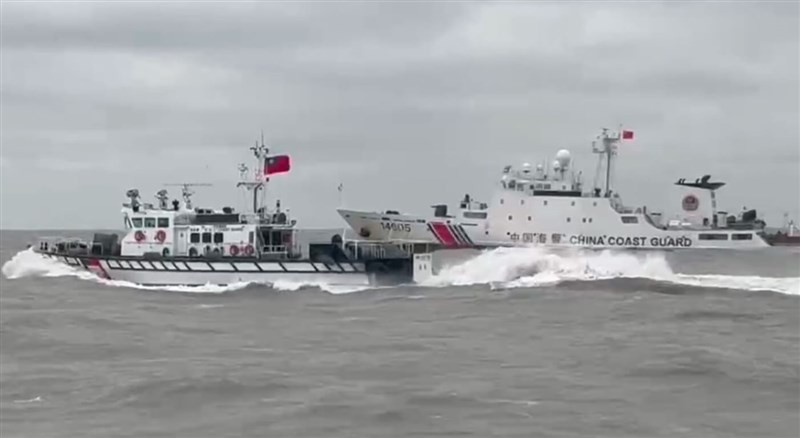 Taiwan patrol vessels monitor Chinese coast guard in Kinmen waters ...